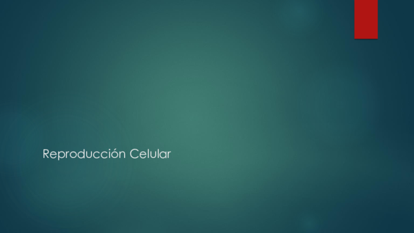(PPT) Reproducción Celular