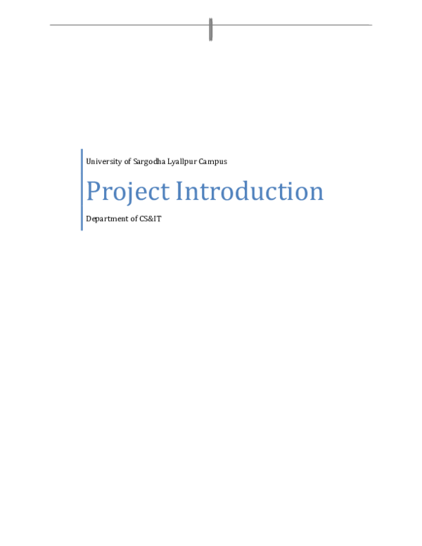 (DOC) Project Introduction