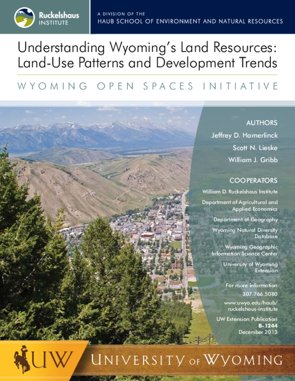 (PDF) Understanding Wyoming's Land Resources: Land-Use Patterns and ...