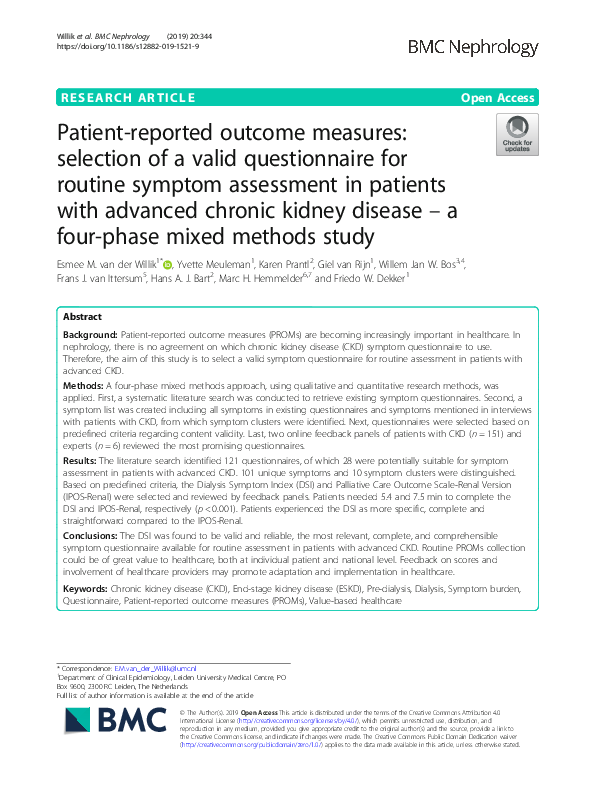 (PDF) Patient-reported outcome measures: selection of a valid ...