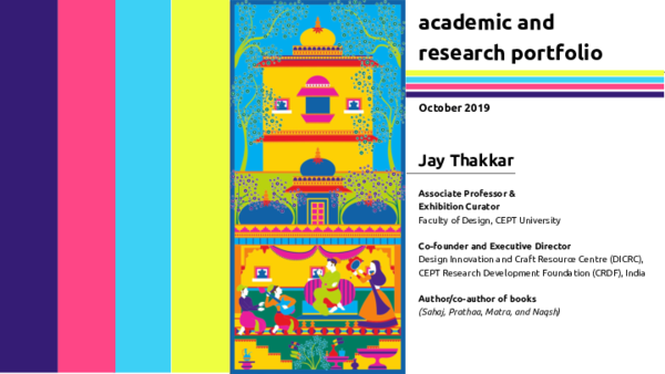 (PDF) academic and research portfolio 2018-2019