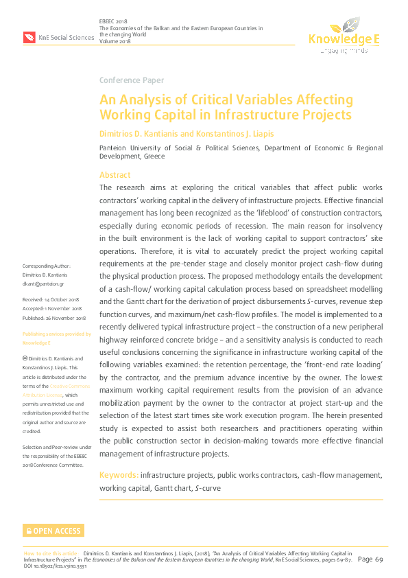 Pdf An Analysis Of Critical Variables Affecting Working Capital In