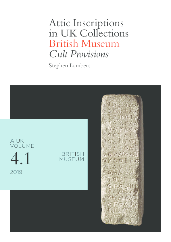 (PDF) Attic Inscriptions in UK Collections 4.1 (British Museum, Cult ...