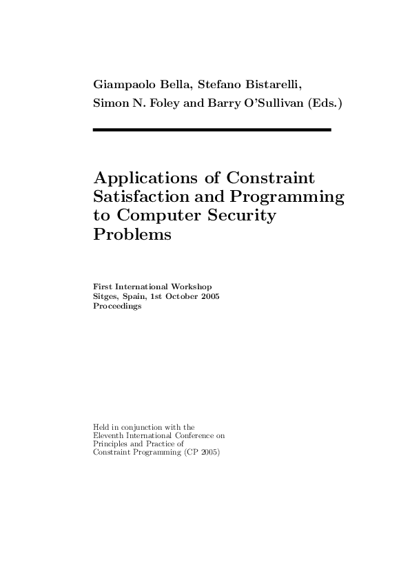 (PDF) PS-LTL for constraint-based security protocol analysis