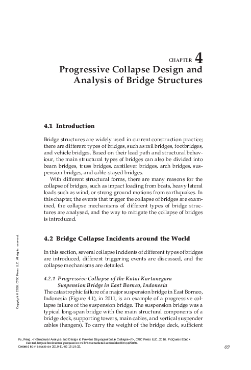 (PDF) Progressive Collapse Design and Analysis of Bridge Structures
