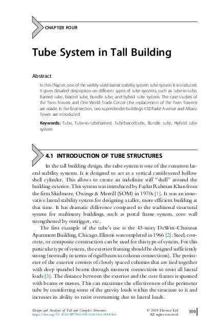(PDF) Tube System in Tall Building