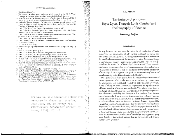 (PDF) "The Finitude of Personae: Bryce Lyon, Francois Louis Ganshof ...