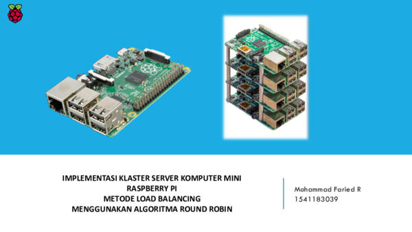 (PPT) IMPLEMENTASI KLASTER SERVER KOMPUTER MINI RASPBERRY PI METODE LOAD BALANCING MENGGUNAKAN ...
