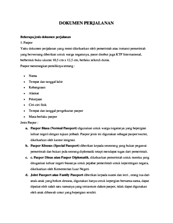 (DOC) DOKUMEN PERJALANAN