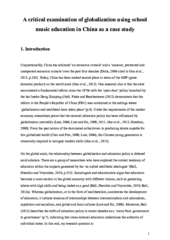 (PDF) A Critical Examination of Globalization Using School Music ...