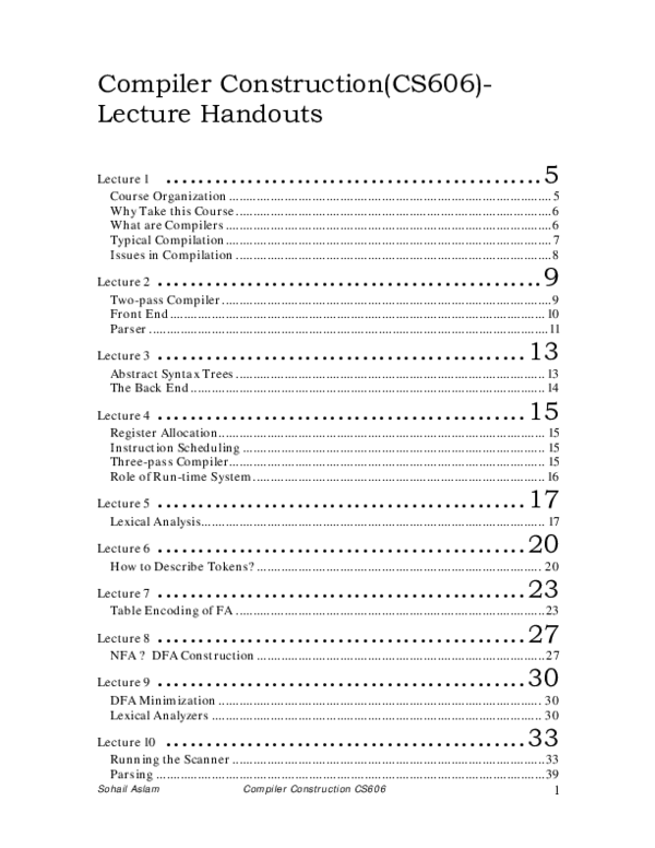 (PDF) CS606 Handouts updated