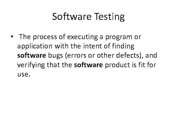 (PDF) Software Testing | Sureshkumar S - Academia.edu