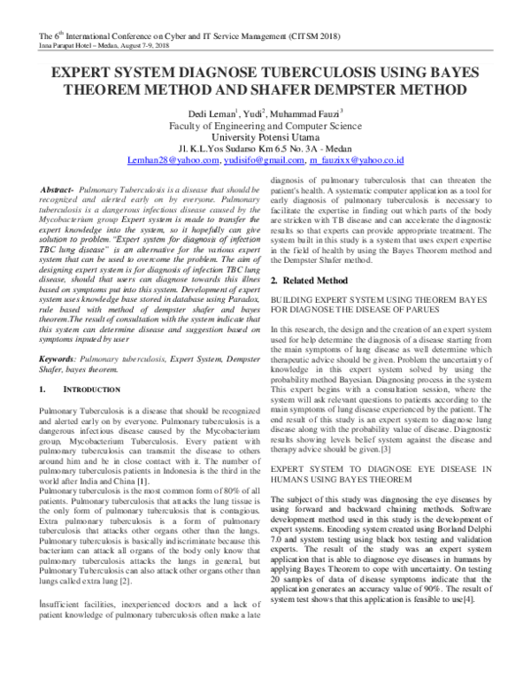 (PDF) The 6 th International Conference on Cyber and IT Service Management (CITSM 2018) EXPERT ...