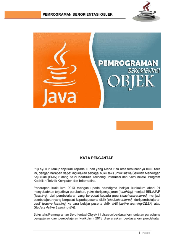 (PDF) PEMROGRAMAN BERORIENTASI OBJEK