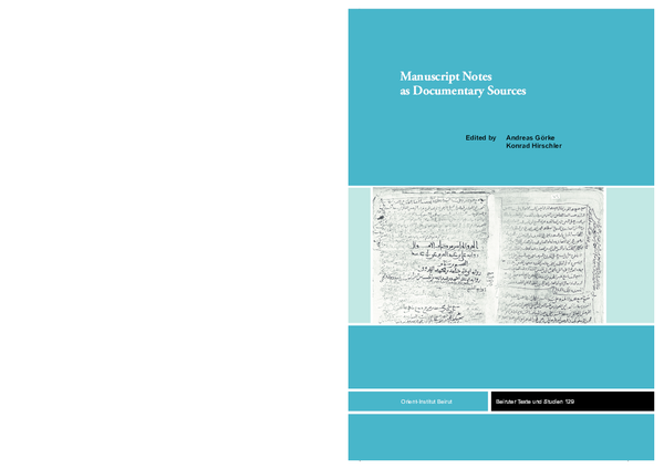 (PDF) Manuscript Notes as Documentary Sources