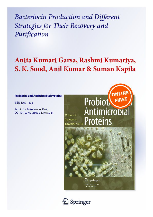 (PDF) Bacteriocin Production and Different Strategies for Their ...