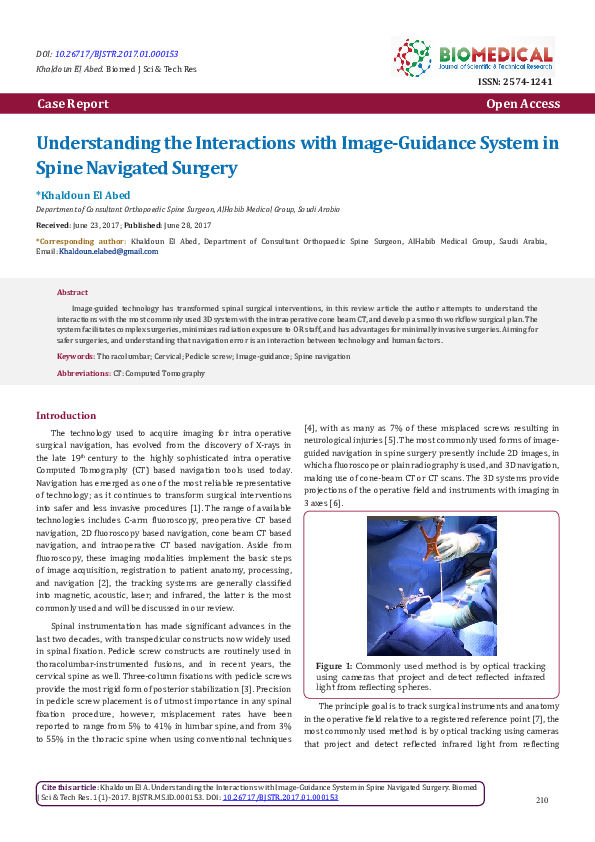 (PDF) Understanding the Interactions with Image-Guidance System in ...