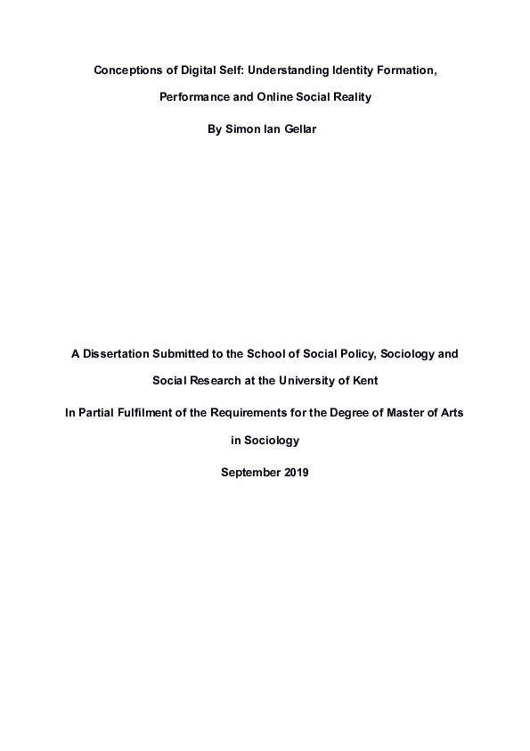(PDF) Conceptions of Digital Self: Understanding Identity Formation ...
