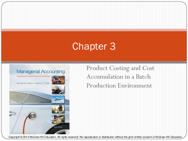 (PDF) Product Costing and Cost Accumulation in a Batch Production ...