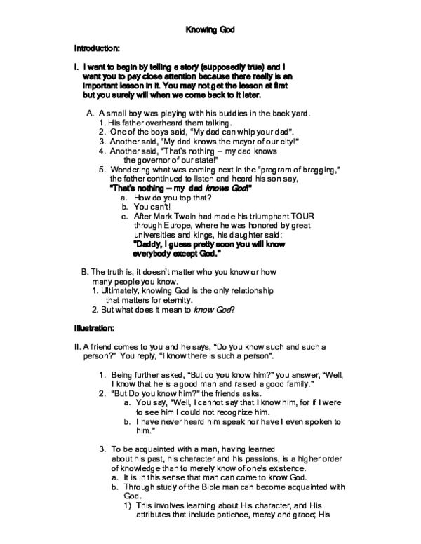 (PDF) Knowing God, article