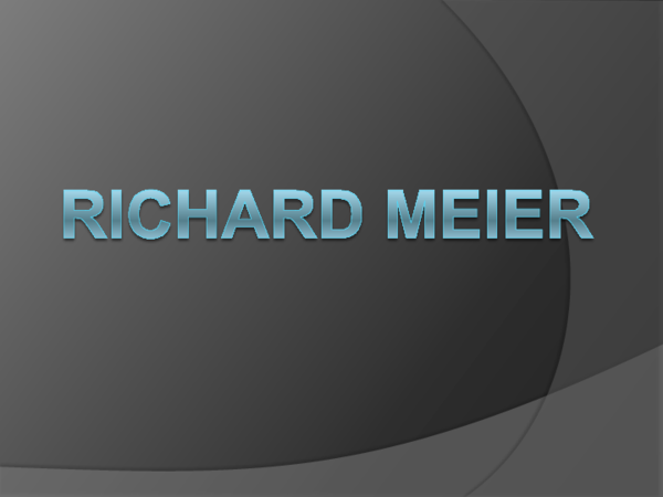 (PDF) Richard Meier (1934