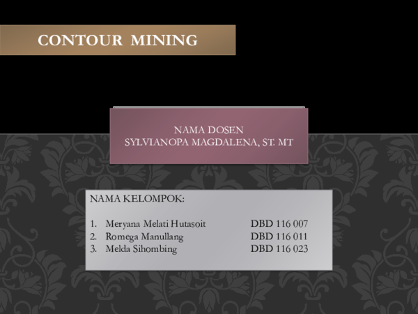 (PPT) CONTOUR MINING