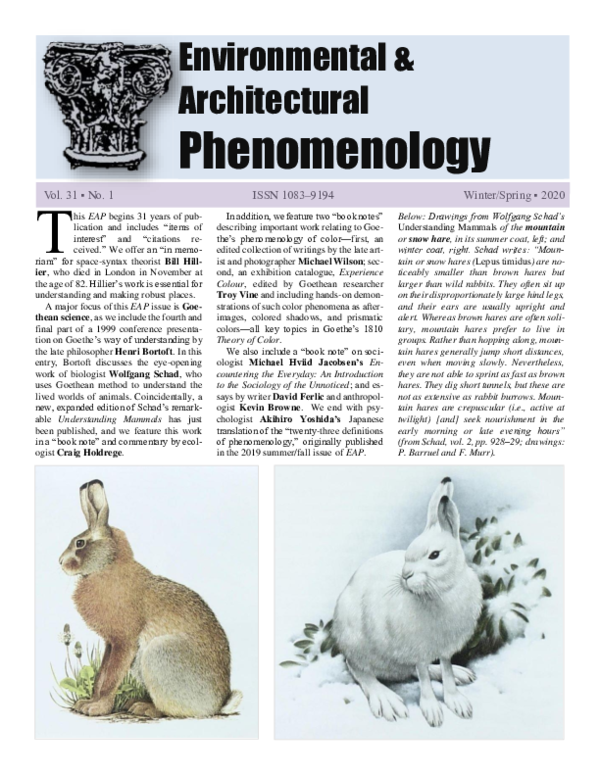 (PDF) In Memoriam: Bill Hillier (1937–2019)