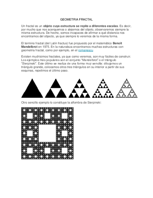 Triangulo De Geometria Fractal Sierpinski Triángulo Sierpinski