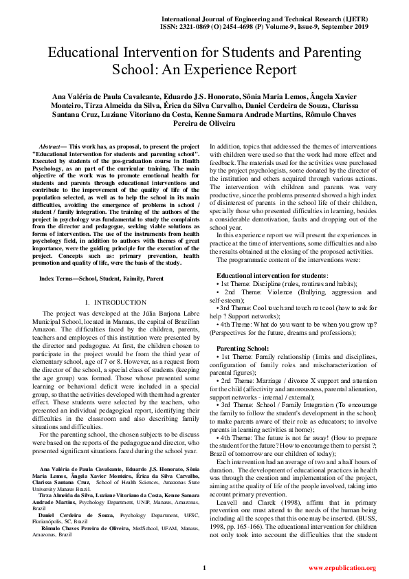 (PDF) IJETR 3 Paper September 2019