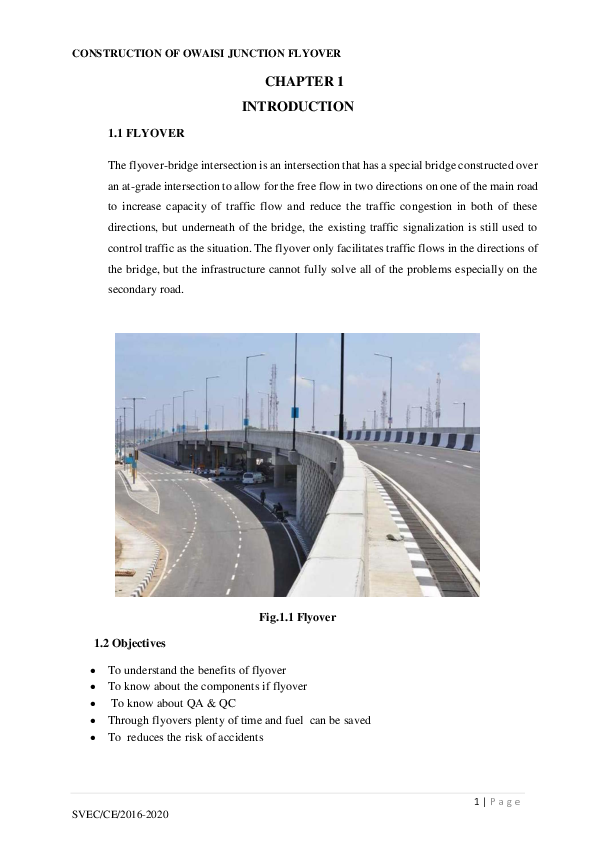 (PDF) CONSTRUCTION OF OWAISI JUNCTION FLYOVER