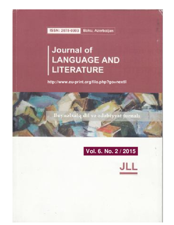 (PDF) Journal of Language and Literature