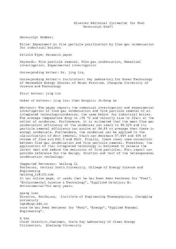 (PDF) Elsevier Editorial System(tm) for Fuel Manuscript Draft