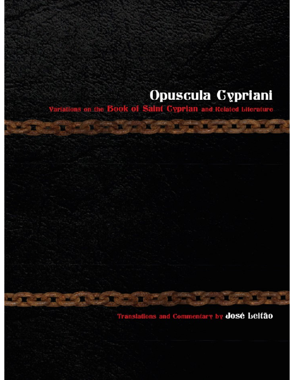 (PDF) Opuscula Cypriani: Variations on the Book of Saint Cyprian and ...