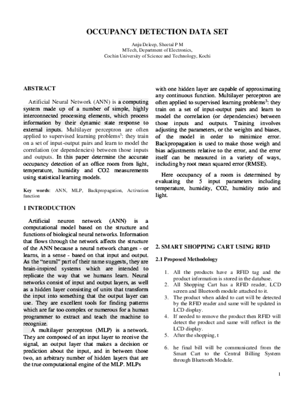(DOC) OCCUPANCY DETECTION DATA SET