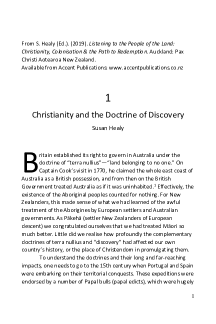 (PDF) Christianity and the Doctrine of Discovery