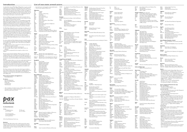 (PDF) List of Armed Non State Actors