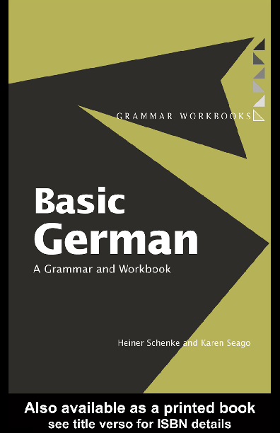 (PDF) Basic German - A Grammar and Workbook