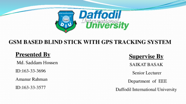 (PPT) GSM BASED BLIND STICK WITH GPS TRACKING SYSTEM