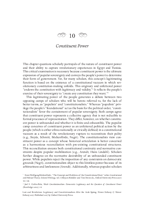 (PDF) Constituent Power