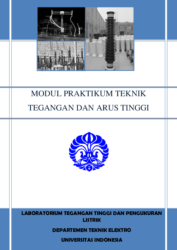 (PDF) MODUL PRAKTIKUM TEKNIK TEGANGAN DAN ARUS TINGGI