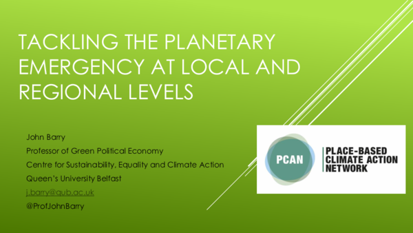 (PPT) Tackling the planetary Emergency at local level