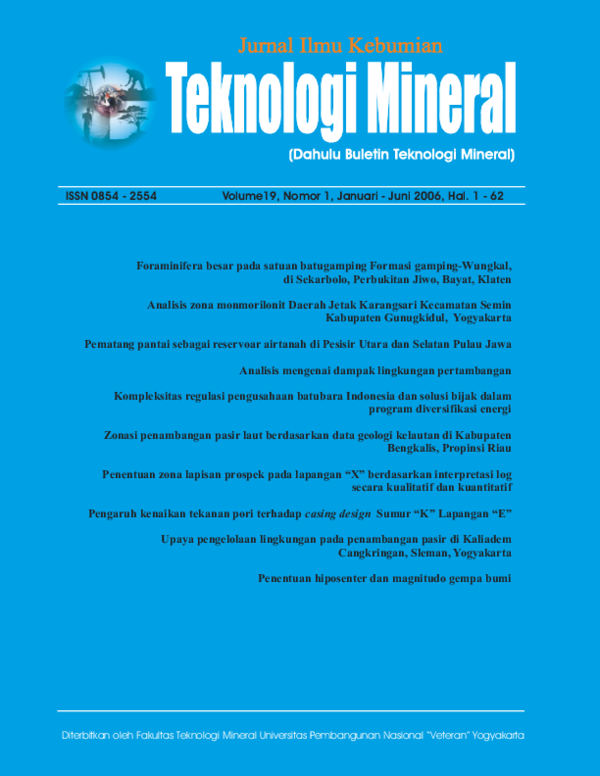 (PDF) Foraminifera besar pada satuan batugamping Formasi gamping-Wungkal