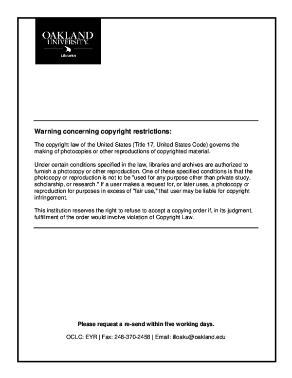 (PDF) Warning concerning copyright restrictions