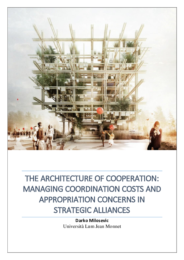 (PDF) The architecture of cooperation: Managing coordination costs and ...