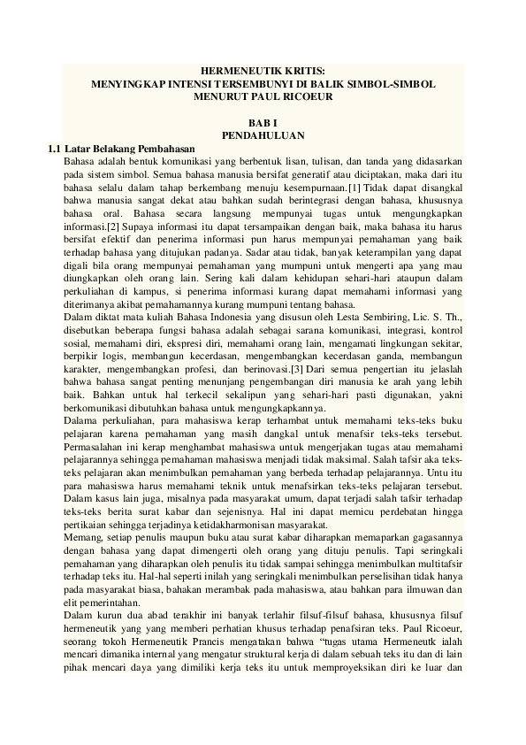 (DOC) HERMENEUTIK KRITIS: MENYINGKAP INTENSI TERSEMBUNYI DI BALIK ...