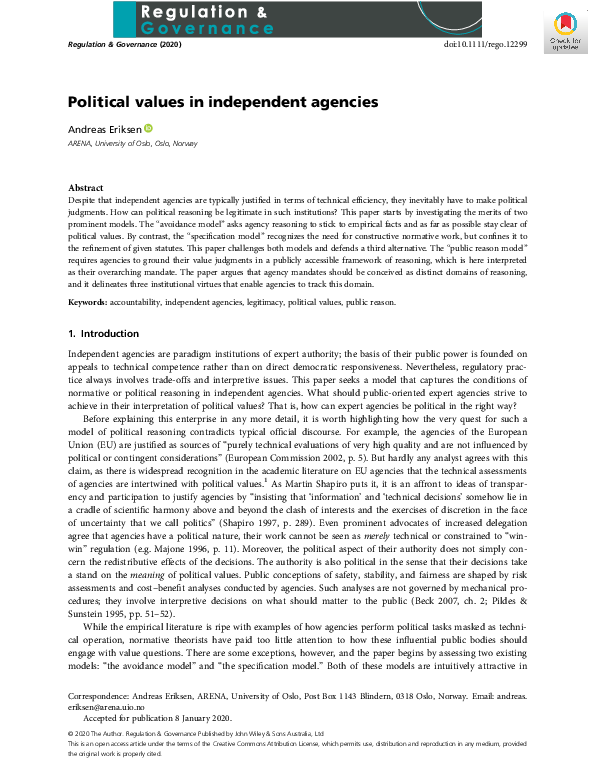 Independent Agency Example