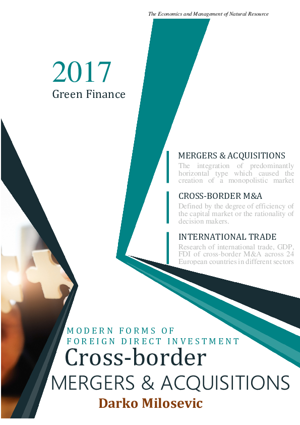 (PDF) Cross-border Mergers and Acquisitions as a modern forms of ...