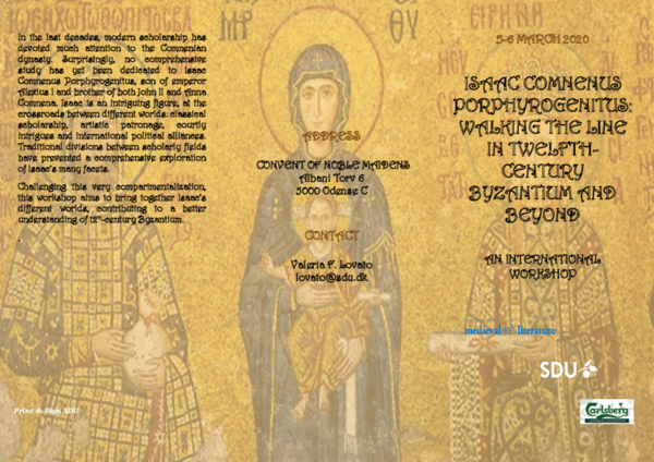 (PDF) 5-6 MARCH 2020 ISAAC COMNENUS PORPHYROGENITUS: WALKING THE LINE ...