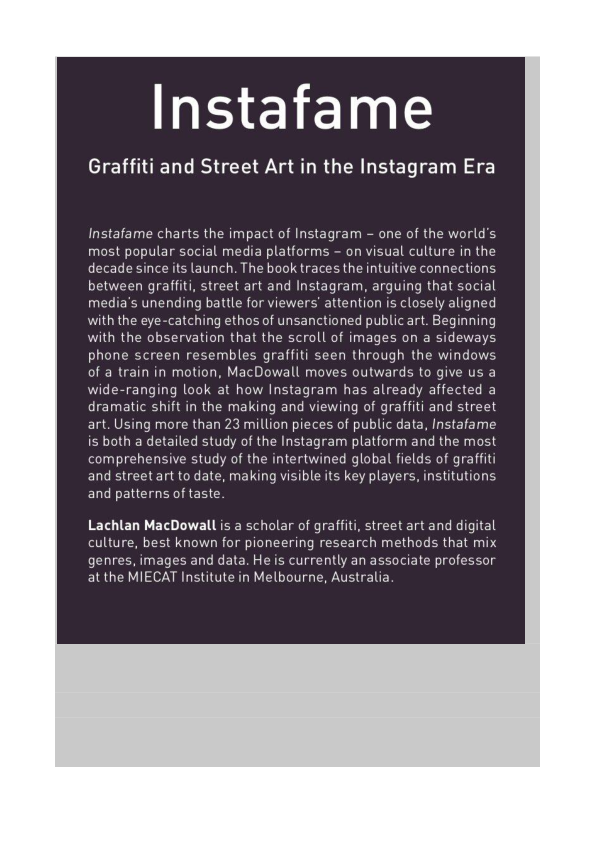 (DOC) Instafame: Graffiti and Street Art in the Instagram Era