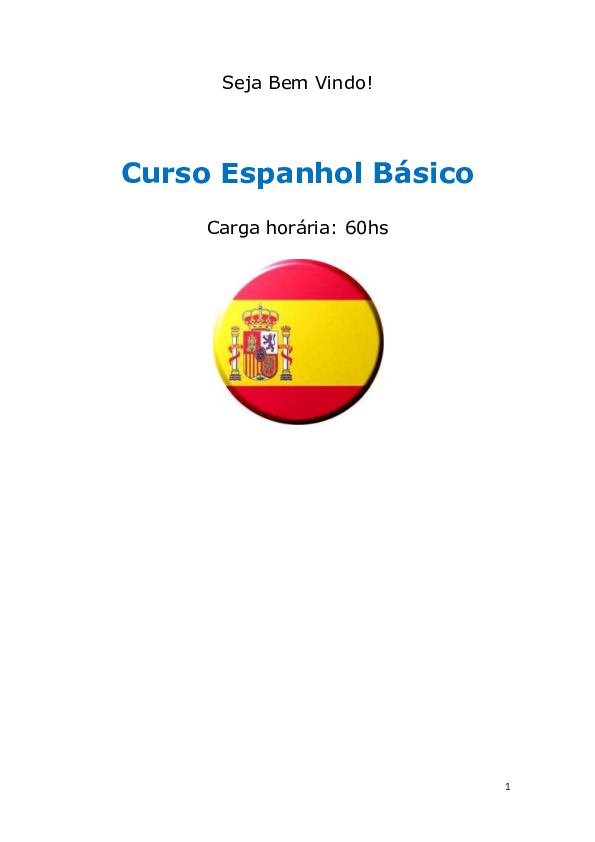 (PDF) Curso Espanhol Básico